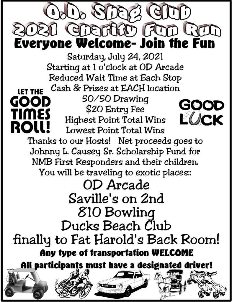 2021 Charity Fun Run – OD Shag Club – North Myrtle Beach, SC Shag Dancing